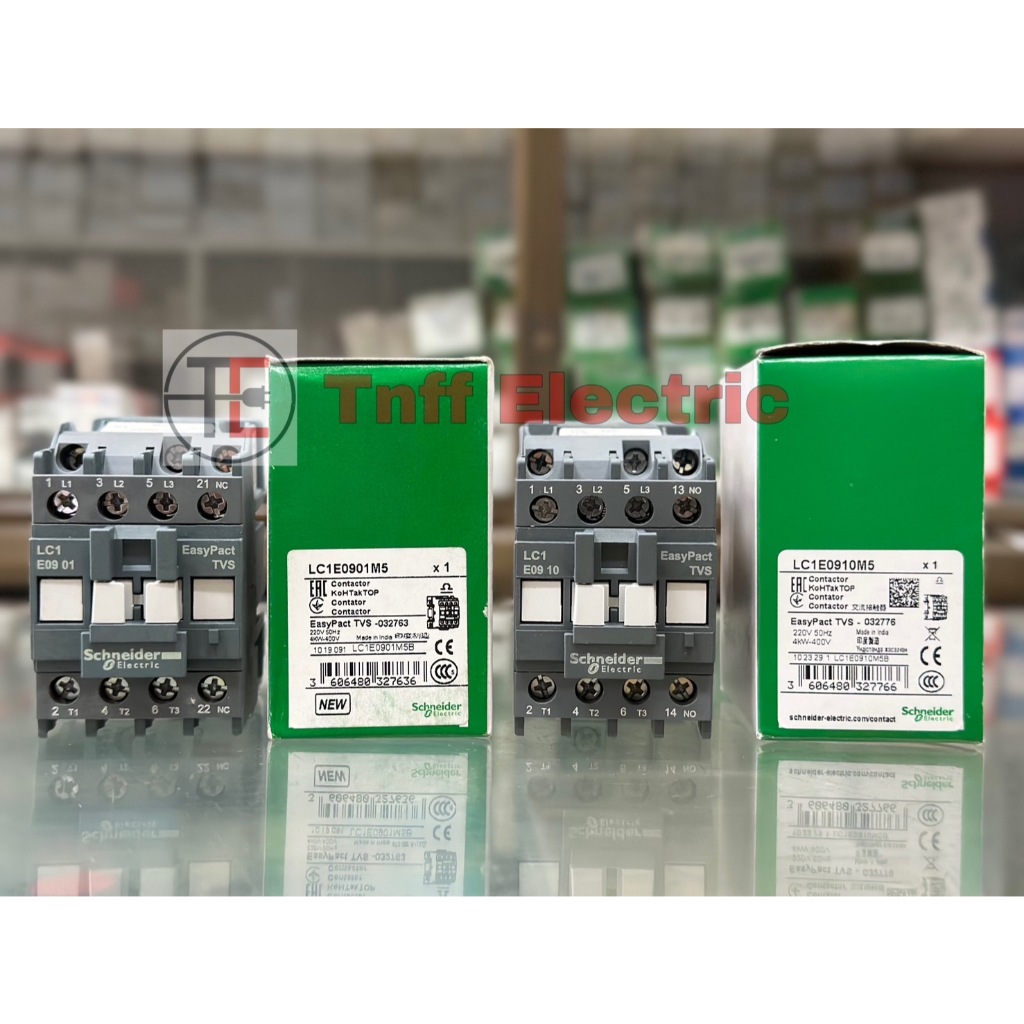 Schneider LC1E0901M5 (1NC), LC1E0910M5 (1NO) คอยล์ 220VAC แมกเนติก คอน ...