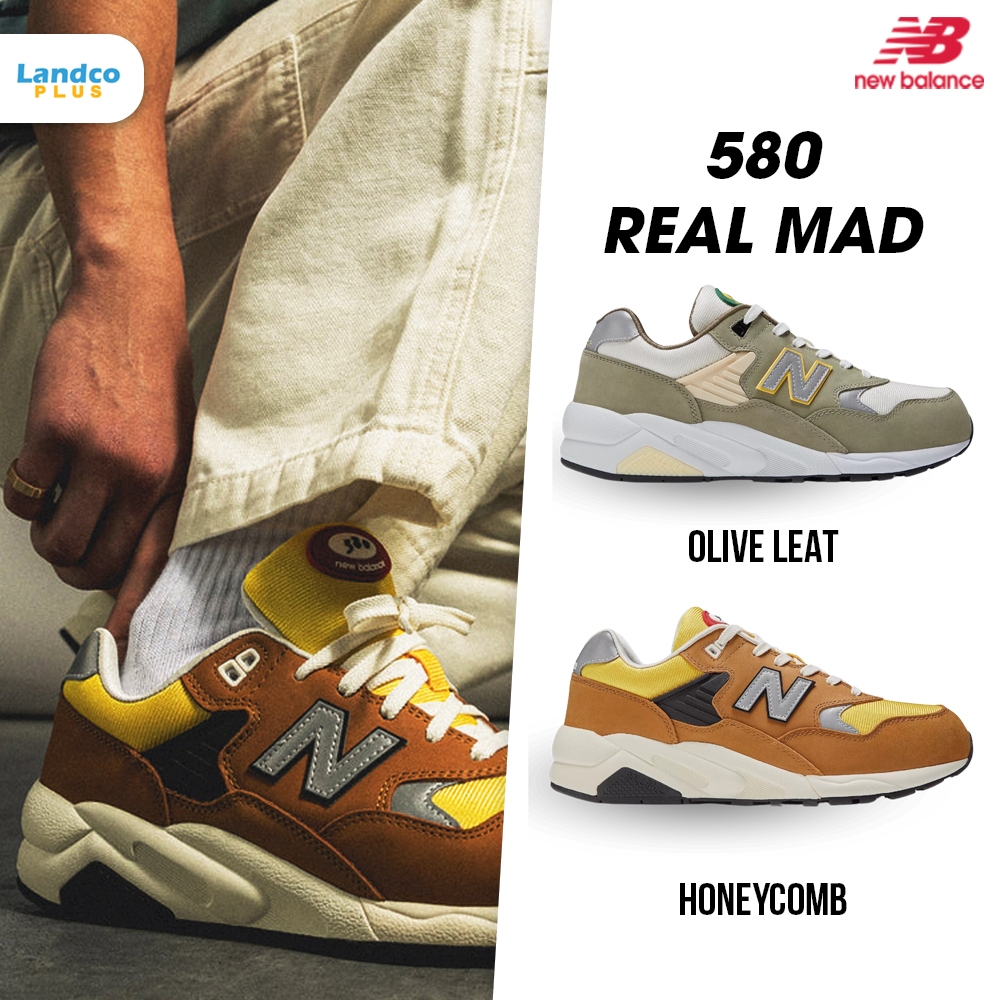 New Balance Collection นิวบาลานซ์ รองเท้าลำลอง รองเท้าผ้าใบ M 580 Real ...