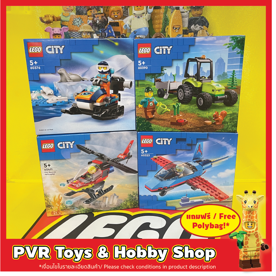 LEGO® 60323 60376 60390 60411 CITY Stunt Plane Arctic Explorer ...