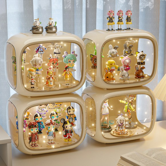 【Popmart box】24.5cmX19cmX19CM ชั้นวางโมเดล อคริลิค กล่องฟิกเกอร์ ตู้ ...