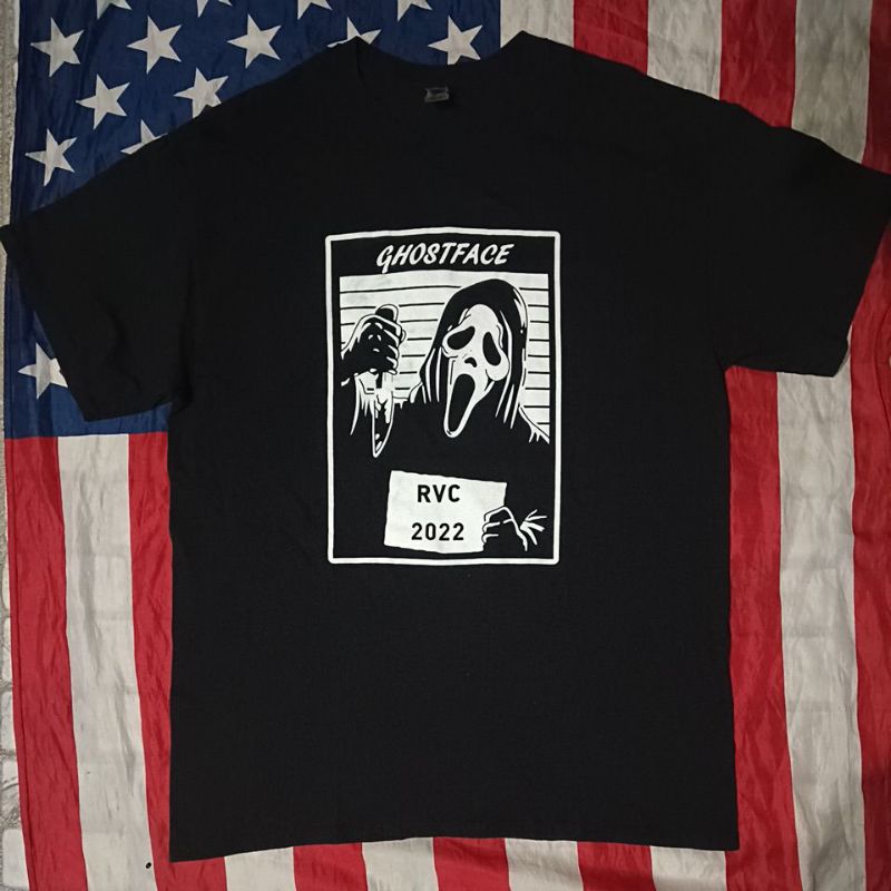 เสื้อยืดมือสอง ต่างประเทศ ตัวละครในหนัง Scream Ghostface RVC 2022 Size ...