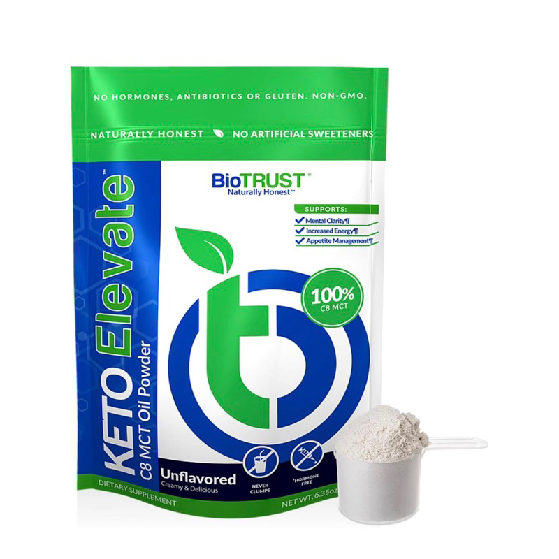 (190 G) 3 รสชาติ BioTrust Keto Elevate – C8 MCT Oil Powder – Ketogenic ...