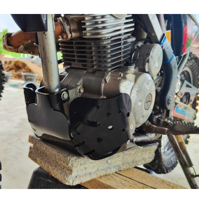การ์ดแคร้ง ป้องกันเครื่องสำหรับ KLX140/125/150/DTK 150bf ยาวคลุม ...