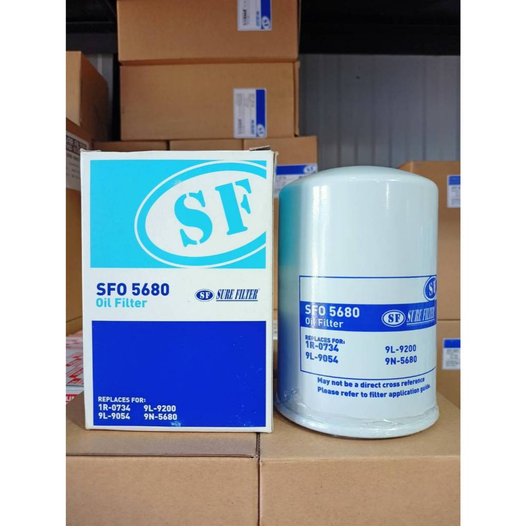 SURE FILTER,SFO-5680,กรองเครื่อง,CATERPILLAR 9N-5680 9L-9200 9L-9054 1R ...