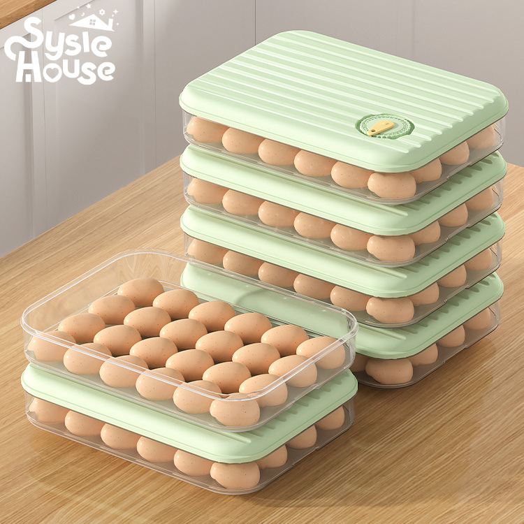 Sysie House กล่องเก็บไข่อเนกประสงค์ 24ช่อง กล่องใส่ไข่กันแตกน้ำหนักเบา ...