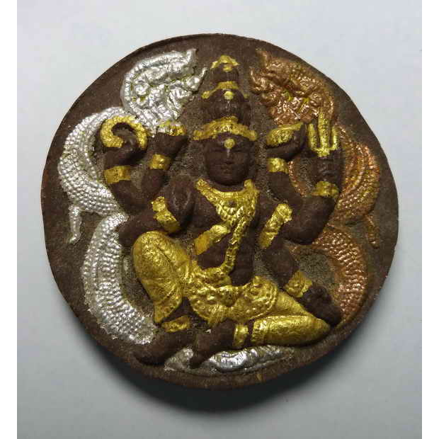 Antig 428/065 จตุคามรามเทพ เนื้อผงปัดทองสามกษัตริย์ รุ่น สองแผ่นดิน ขนาด 5 cm | Shopee Thailand