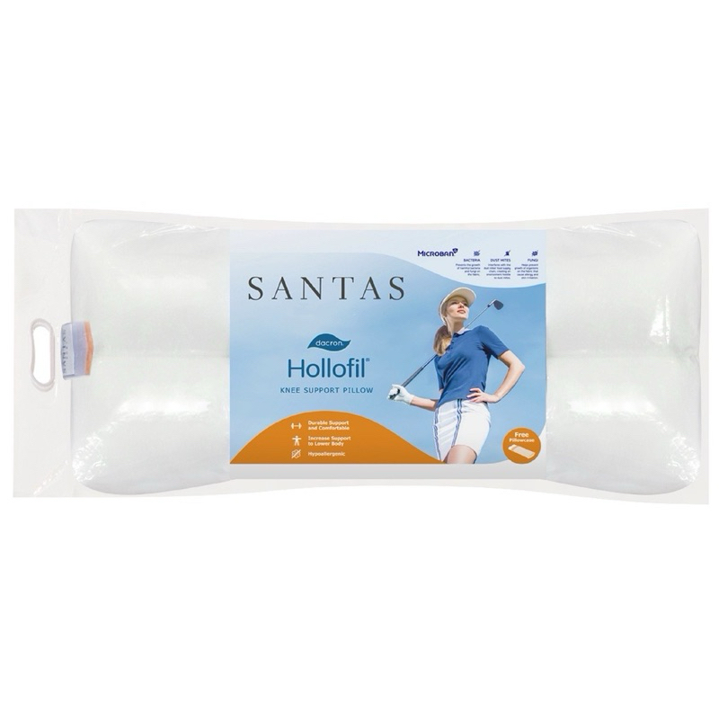 SANTAS หมอนรองเข่า รุ่น HOLLOFIL ขนาด 12x26x3.5 นิ้ว แถมฟรี ปลอกหมอนใน ...