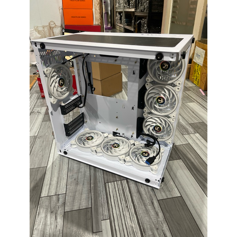 E-ATX CASE (NP) TSUNAMI 1262 PROTECTOR VISION GAMING WHITE ตำหนิ ไม่มี ...