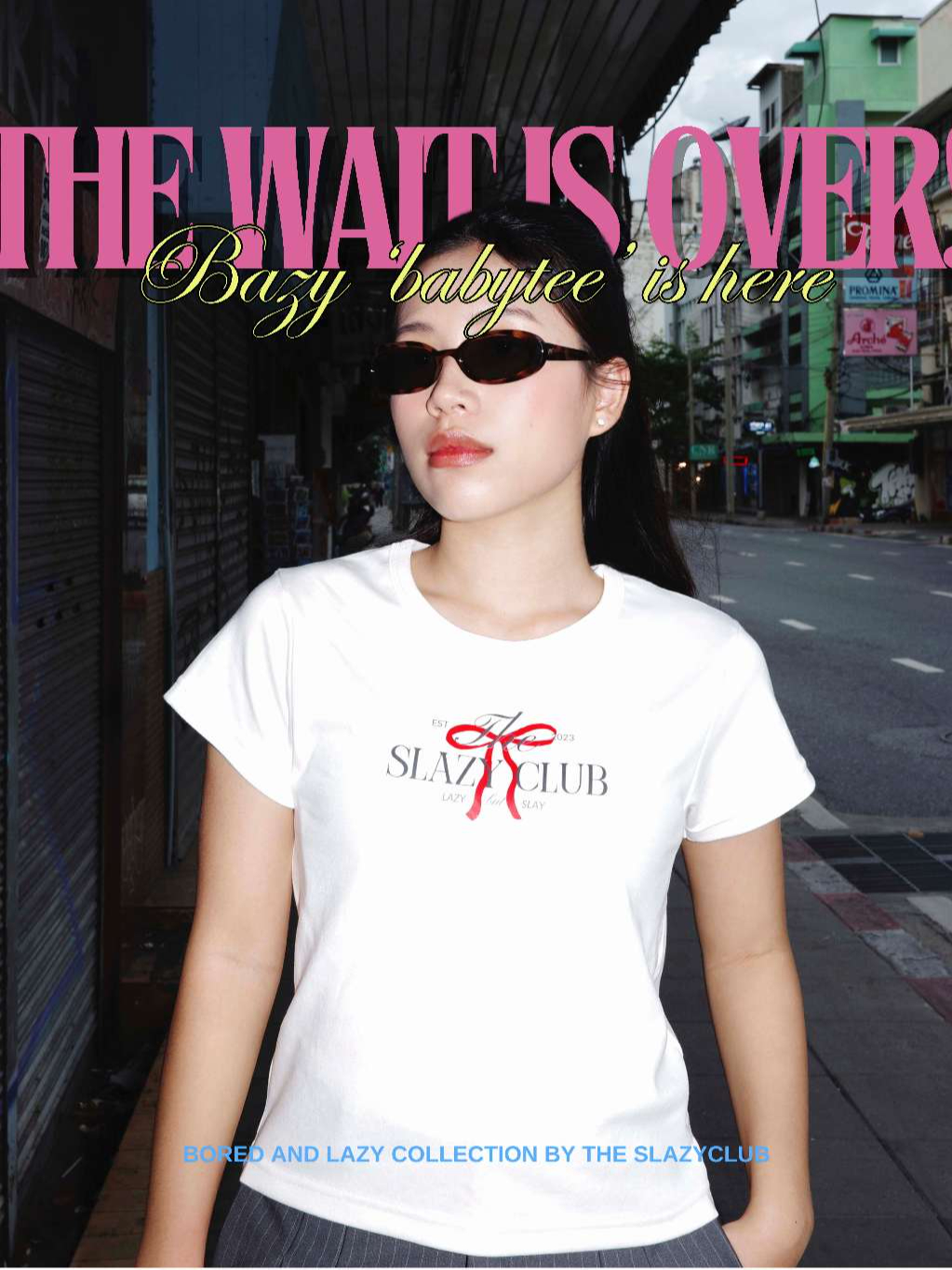 BAZY Baby Tee / เสื้อ Baby Tee รุ่น BAZY by the slazy club | Shopee ...