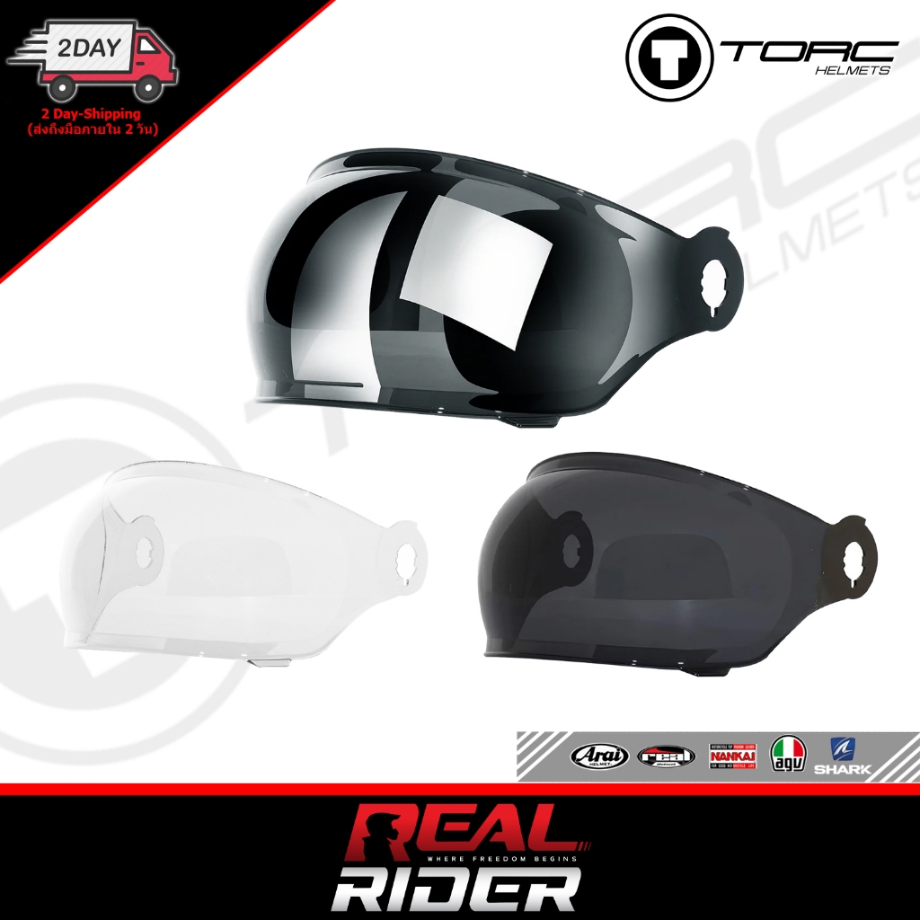 TORC T1 Visor - Smoke / Dark Smoke/ Silver (สโม๊คอ่อน-เข้ม-ปรอท ...