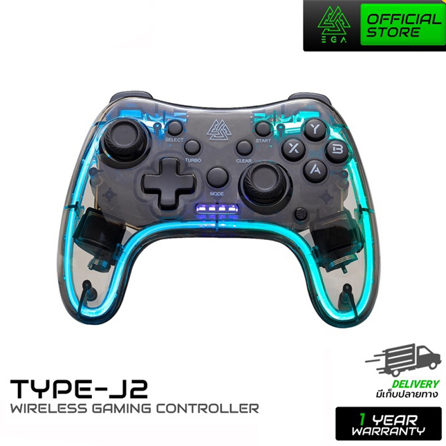 EGA จอยเกม Controller รุ่น TYPE J2 จอยเกมมิ่งไร้สาย ของแท้รับประกัน ...