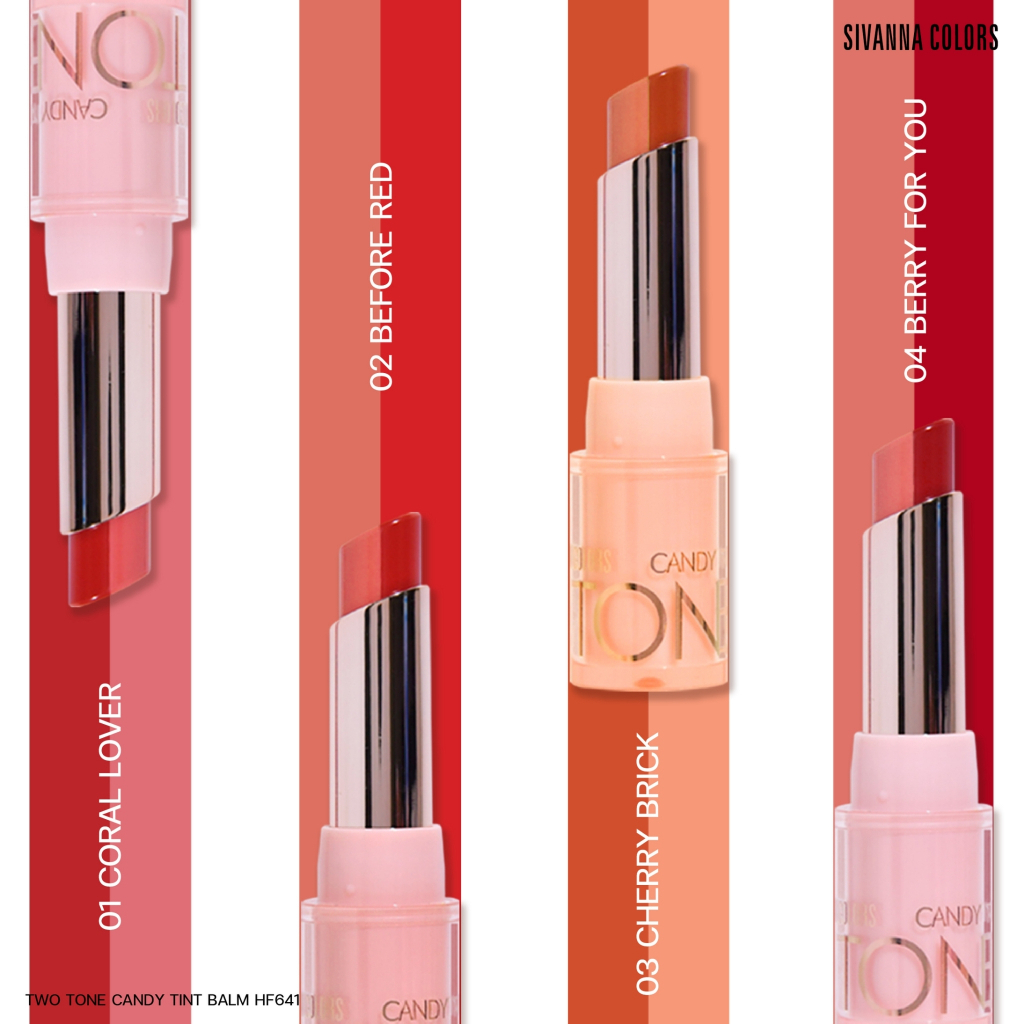 (HF641) Sivanna Two Tone Candy Tint Balm ลิปทูโทนแคนดี้ทินท์บาล์ม ...