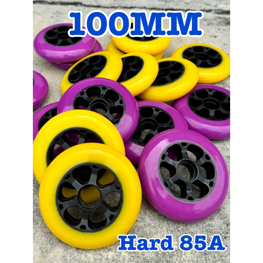 ล้อสเก๊ตสีสดใส ล้อRace ล้อSpeed ขนาด 100mm 85A จำนวน 4 ลูก | Shopee Thailand