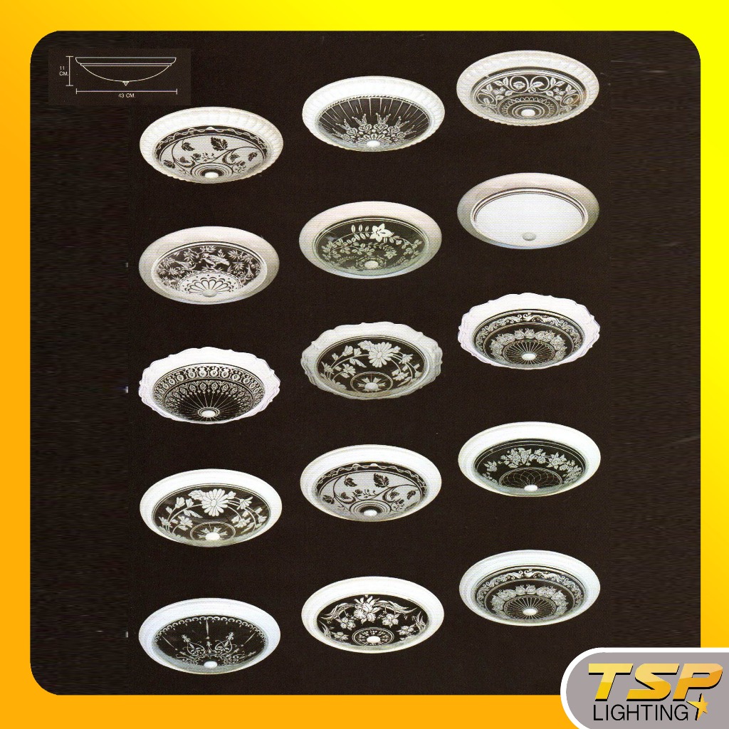 TSP Lighting │ โคมเพดาน32W (พื้นสีขาวทุกรูป) | Shopee Thailand