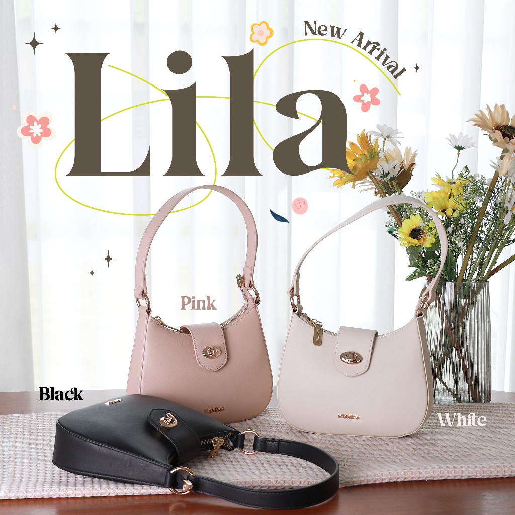 MUNIGA รุ่น "Lila" กระเป๋าสะพาย สายโซ่ สำหรับผู้หญิง สินค้าใหม่ New ...