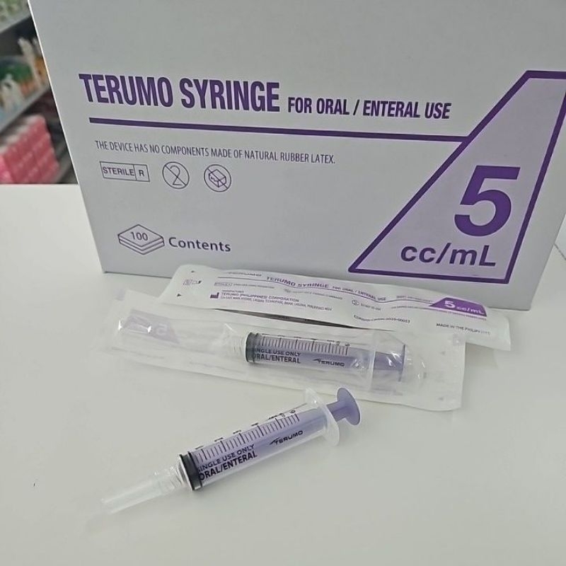 Terumo ไซริ้งค์ป้อนยาเด็ก รุ่นปลายยาว 5ซีซี Syringe for oral / enteral use 5cc | Shopee Thailand