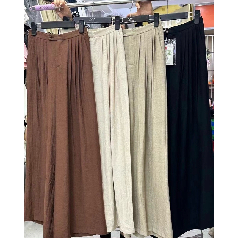 กางเกงขายาวแฟชั่นเกาหลี9922 | Shopee Thailand