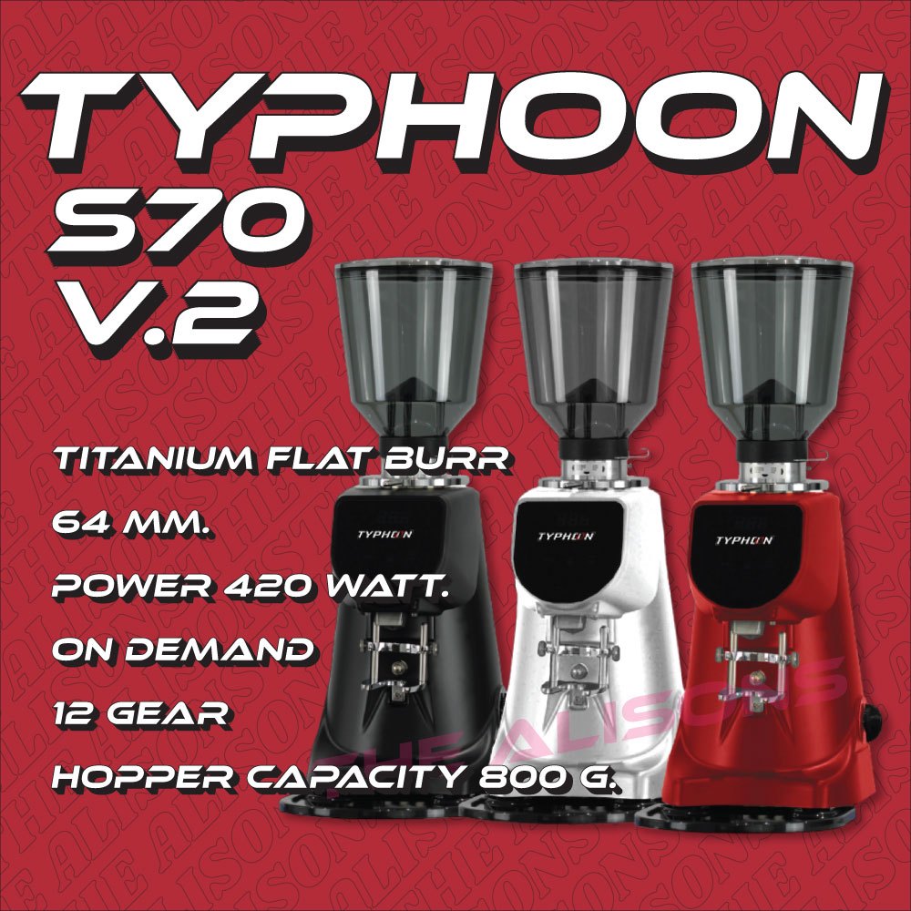 เครื่องบดกาแฟ Typhoon S70 เครื่องบดเมล็ดกาแฟ | Shopee Thailand