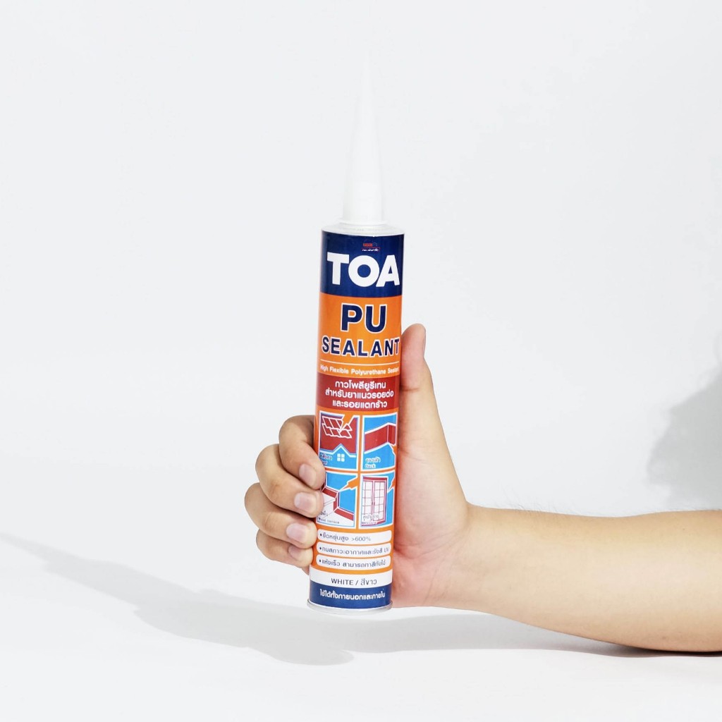 TOA PU Sealant Grey พียูอุดรอยแตกร้าวทีโอเอ พียูซีลแลนท์ หลอด 310ml สีเทา | Shopee Thailand