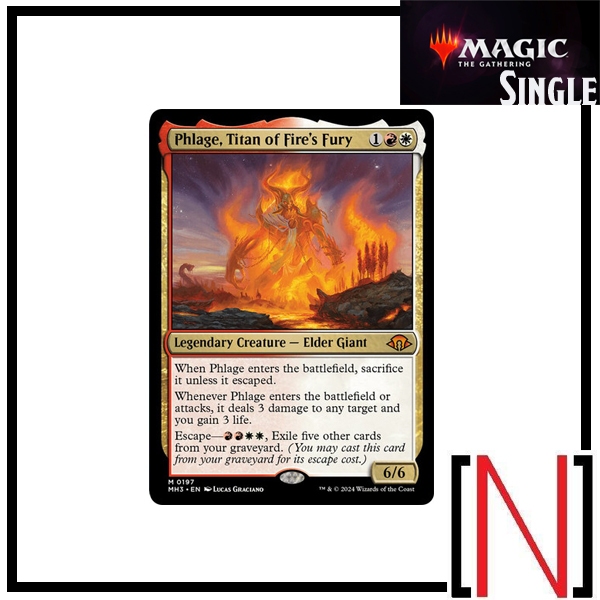 [MTG][Single][MH3] Phlage, Titan of Fire's Fury ระดับ Mythic [ภาษา ...