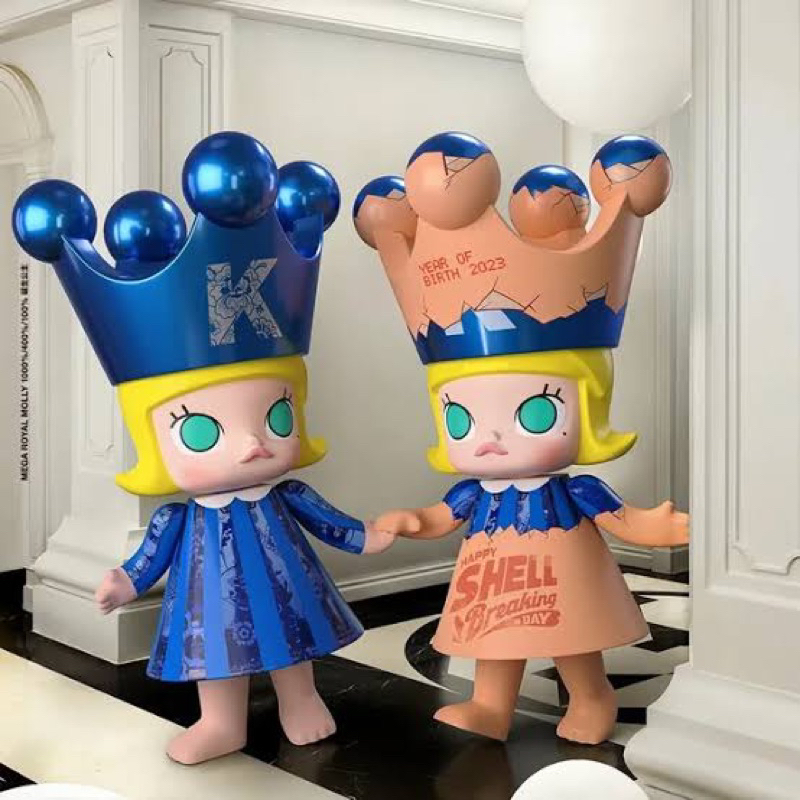 Mega Royal MOLLY 400% Crown Space Vintage Figure Blue | Shopee Thailand