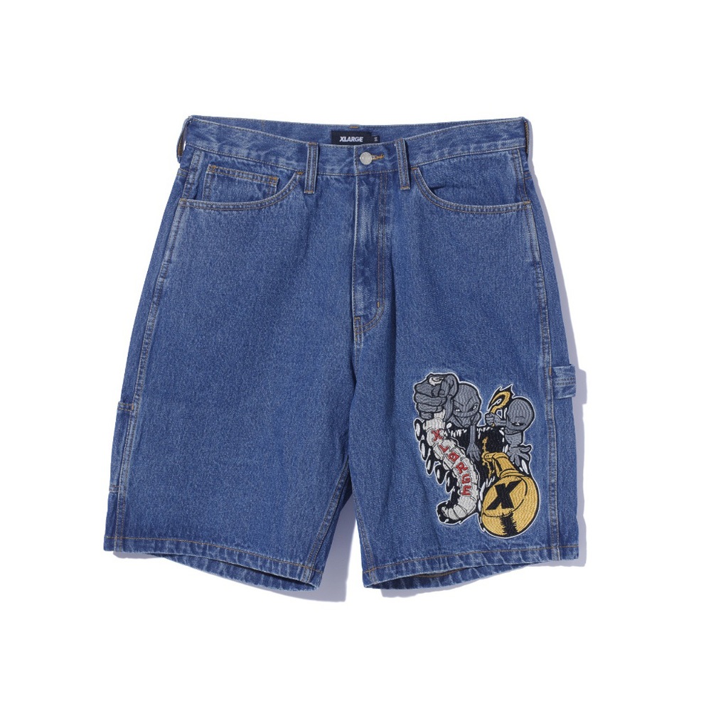 กางเกงยีนส์ขาสั้น XLARGE รุ่น ALIENS DENIM SHORTS | Shopee Thailand