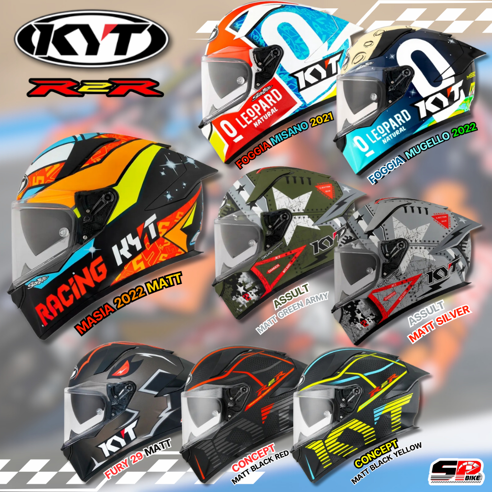 หมวกกันน็อค KYT R2R PRO | หมวกโมเดลใหม่ล่าสุดจาก KYT ส่งไว!!! Sp.bike 1 ...