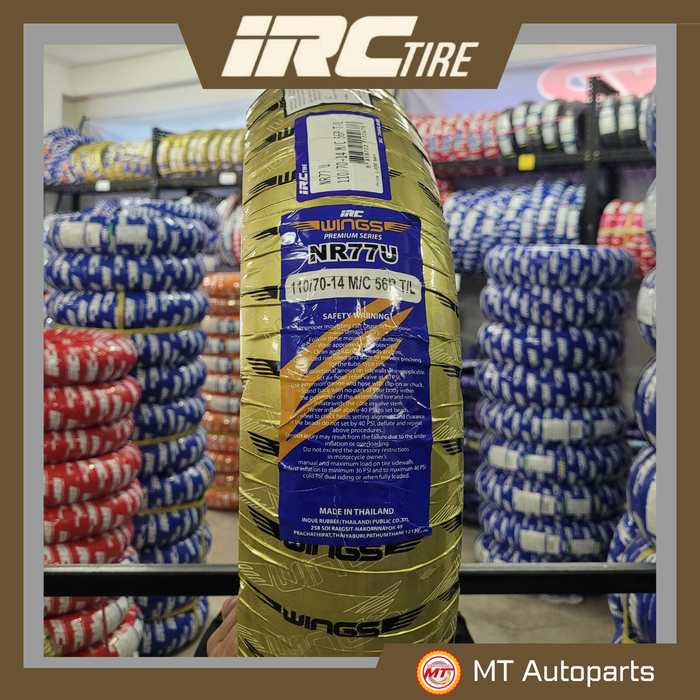 **โปรโมชั่นเปิดร้านใหม่** ยางนอก IRC WINGS PREMIUM TL NR77U (ไม่ใช้ยาง ...