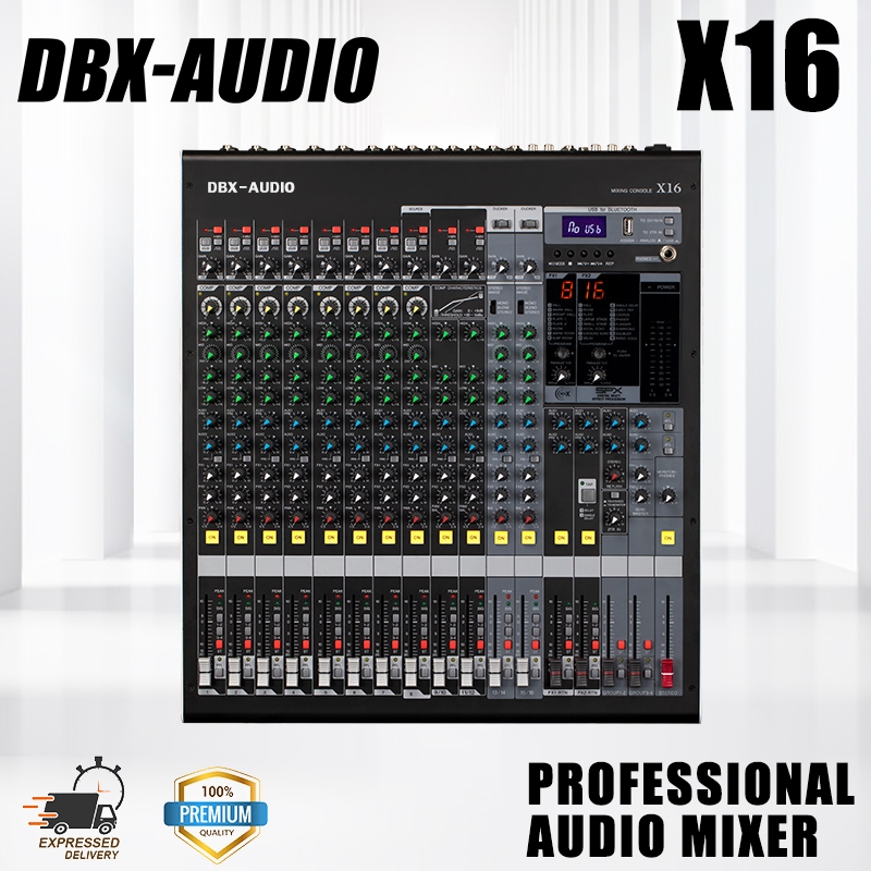 DBX-AUDIO X16 Analog mixer 16 channel high quality analog mixer with 6 ...