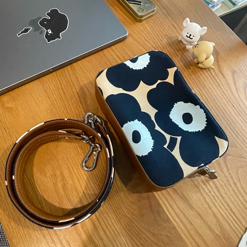 Marimekko toivio unikko blue / beige | Shopee Thailand