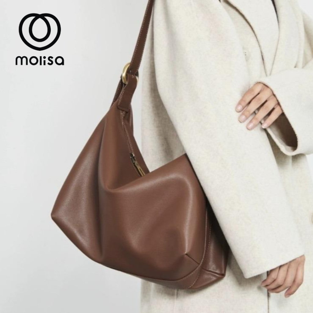 Molisa รุ่นลิมิเต็ด กระเป๋าแฟชั่นผู้หญิง หนังวัว สไตล์มินิมอล มี 2 สี ...