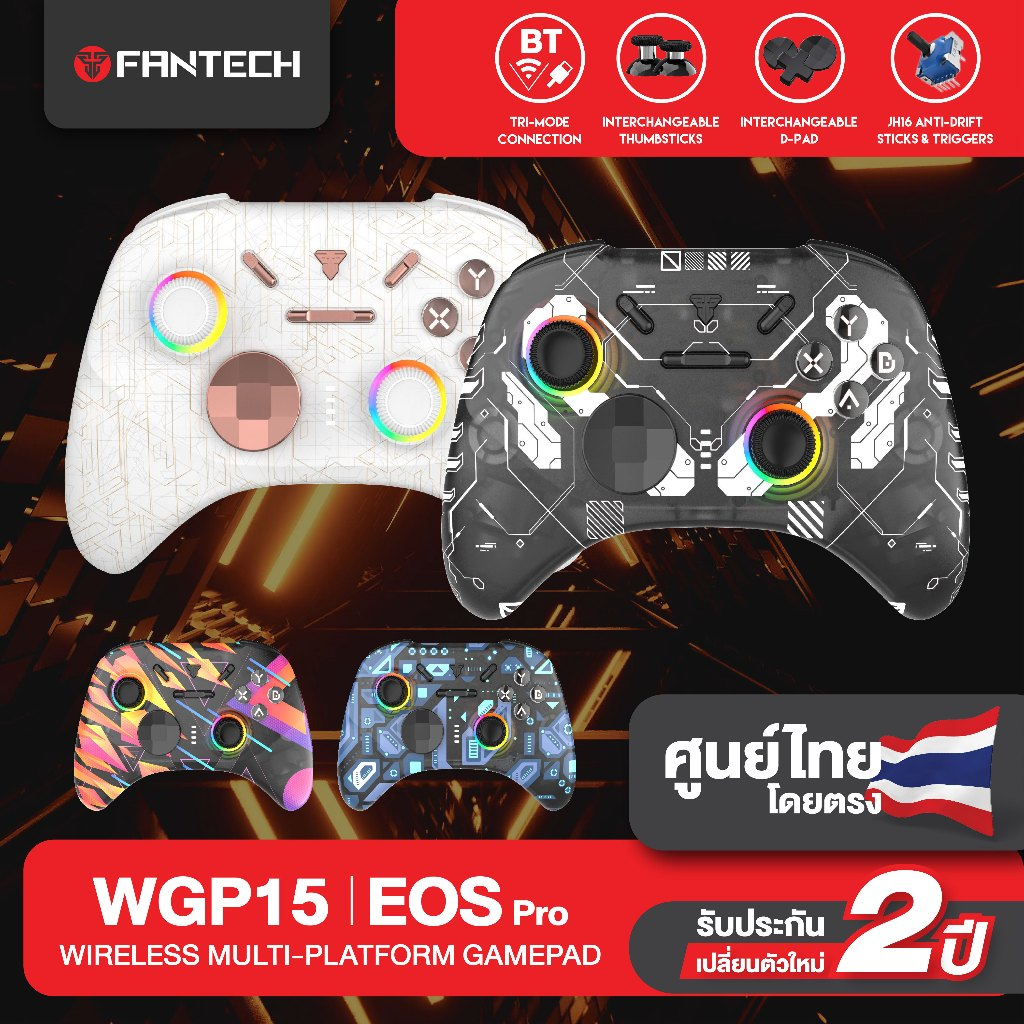 FANTECH Wireless gaming controller จอยเกมมิ่งไร้สาย / bluetooth รองรับ ...
