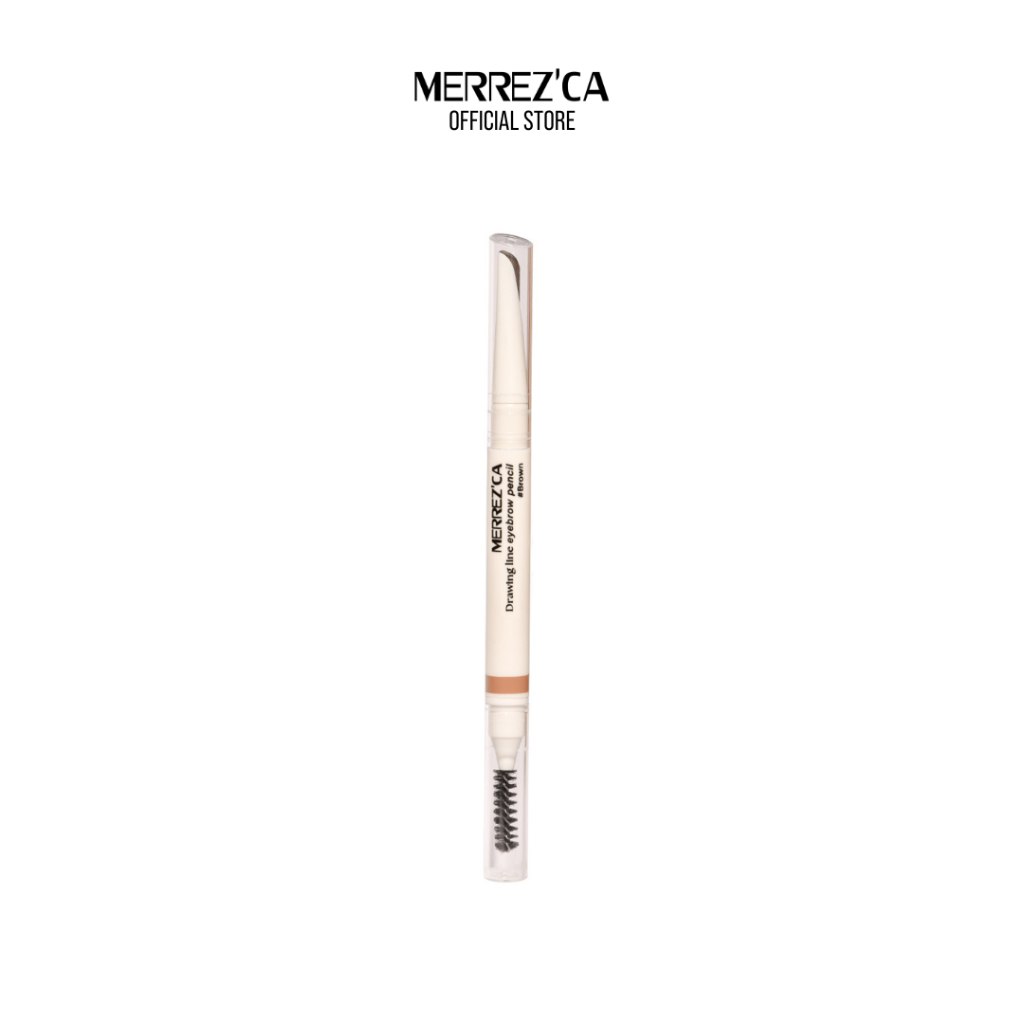 Merrezca Drawing Line Eyebrow Pencil ดินสอเขียนคิ้วหัวทรงปากเป็ด เขียนโ ...