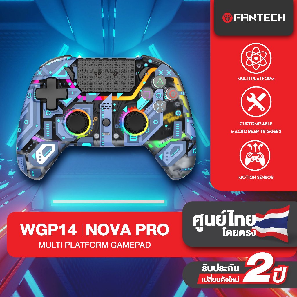 FANTECH รุ่น NOVA PRO WGP14 V2 Joystick จอยเกมมิ่งไร้สาย BT รองรับ PC ...