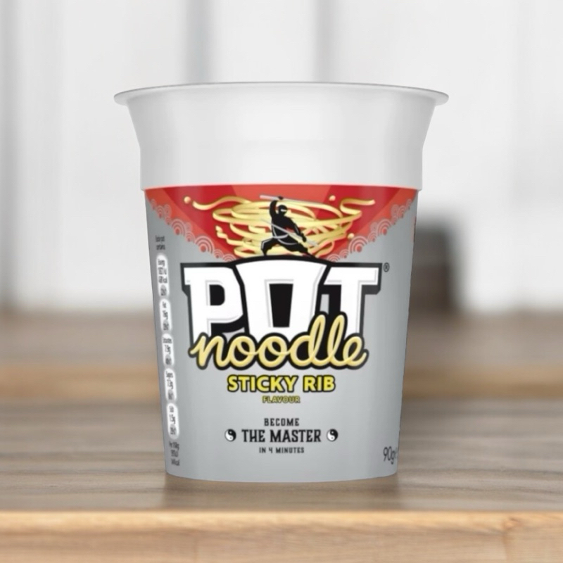 Pot Noodle Standard Pot Noodle Sticky Rib 90g | Shopee Thailand