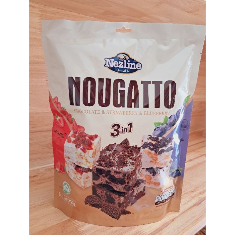 Nougatto 3 in 1 Nezline ขนาด 300 กรัม 3รสชาติ ใน 1 ห่อ | Shopee Thailand