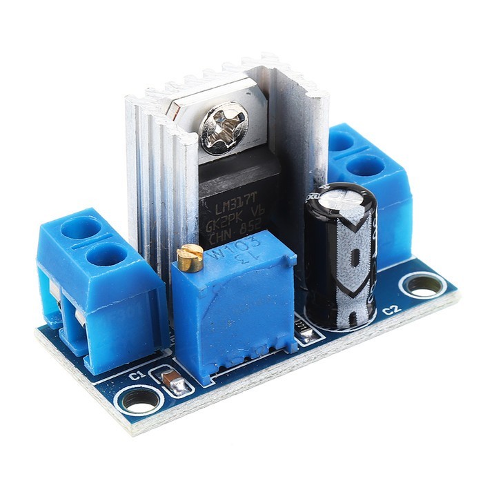 LM317 DC-DC step down module โมดูลแปลงแรงดันลง 4.2-40V เป็น 1.2-37V ...