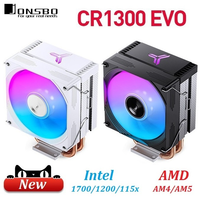 Heatsink Jonsbo CR-1300 EVO CPU Cooler Tower Intel/AMD | Shopee Thailand