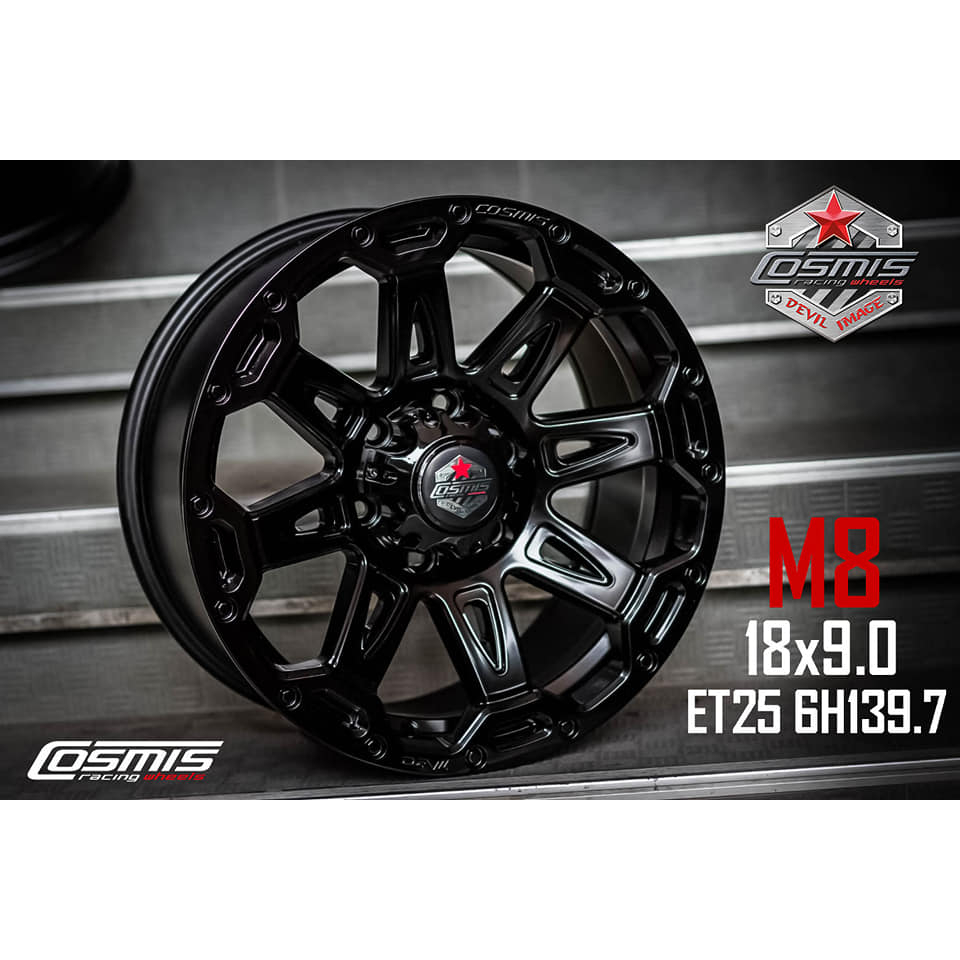 ล้อแม็ก COSMIS รุ่น DEVIL M8 18X9.0 6X139.7 ET25 สีดำด้าน ราคาต่อวง | Shopee Thailand