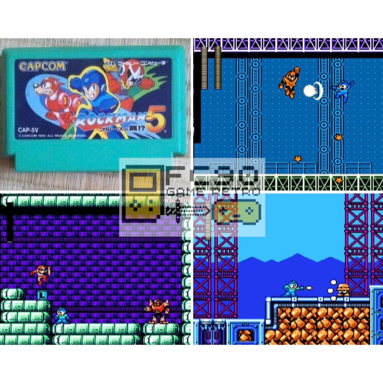 ตลับเกมร๊อคแมน Rockman 5 - Blues no Wana! [FC] ตลับมือสอง สำหรับนักสะสม ...