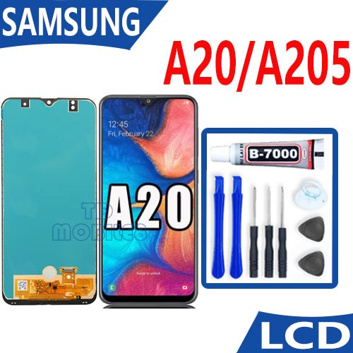 หน้าจอ LCD Display จอ + ทัช samsung galaxy A20,A205 อะไหล่มือถือ จอ ...