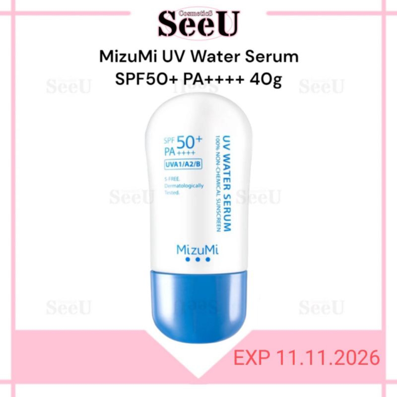 🌹M09🌹 Mizumi UV Water Serum SPF50+/PA++++ 40g กันแดดหน้า ไม่อุดตันรูขุมขน | Shopee Thailand