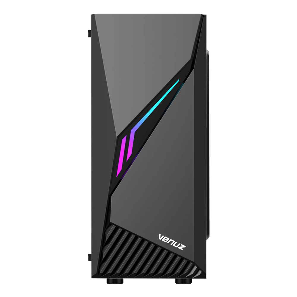 ส่งด่วน+โค้ดลด เคส ฝาข้างใส RGB LED + Fan VENUZ ATX Computer Case VC ...