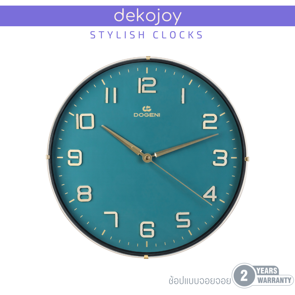 DOGENI นาฬิกาแขวน รุ่น WNP029BU/WNP029RG นาฬิกาแขวนผนัง นาฬิกาแขวนติดผนัง เข็มเดินเรียบ ร้าน ...