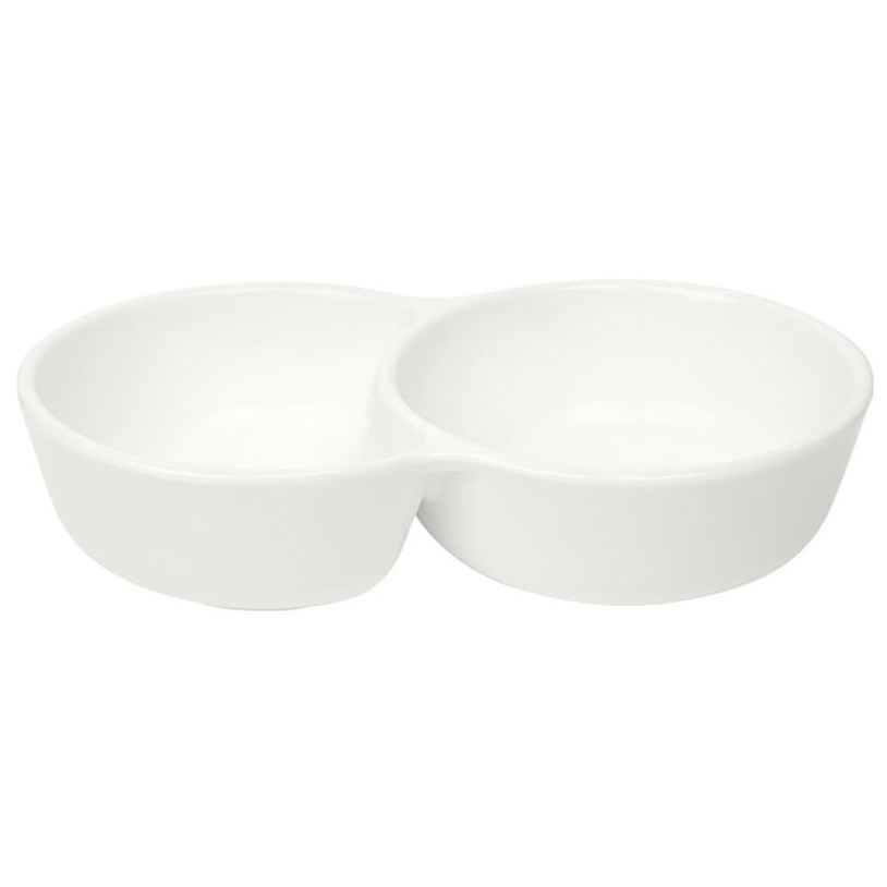 ถ้วยกลม PORCELAIN 2 ช่อง 6 นิ้ว KECH SNOW อุปกรณ์บนโต๊ะอาหาร อุปกรณ์ใส่ ...