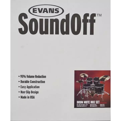 EVANS Sound Off ชุดแผ่นยางช่วยลดเสียงกลองสำหรับฝึกซ้อมกลองรุ่น SOSETSTD ...