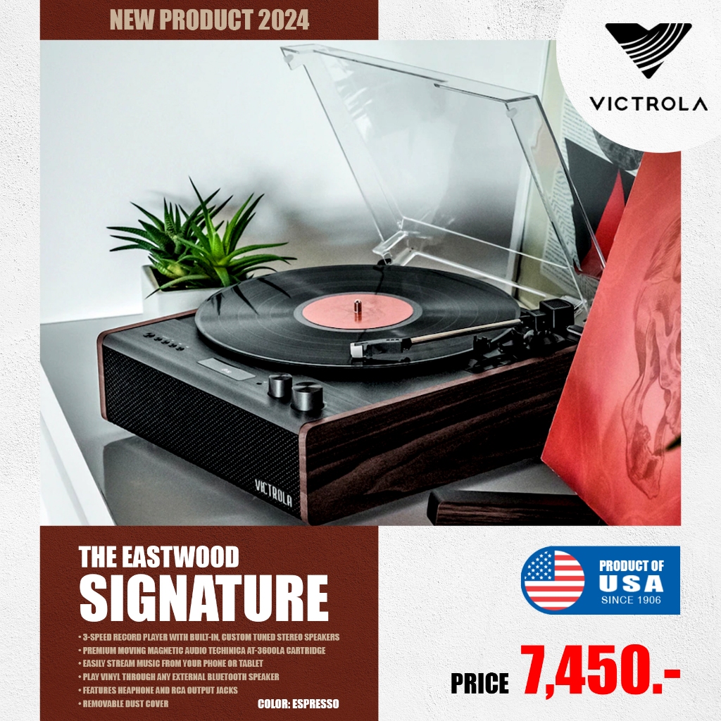 เครื่องเล่นแผ่นเสียง Victrola The Eastwood Signature (New) | Shopee ...