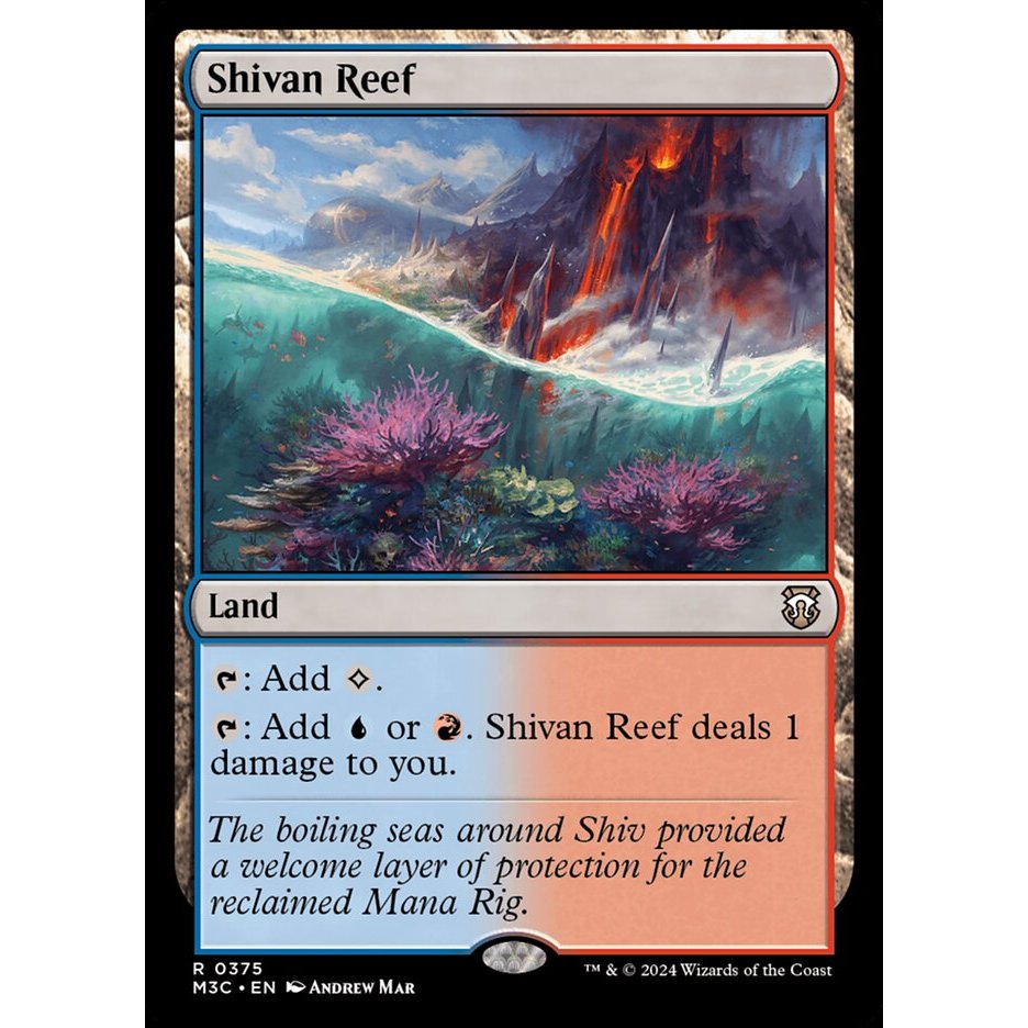 Shivan Reef การ์ด Magic The Gathering ของแท้ จากชุด Modern Horizons 3 ...