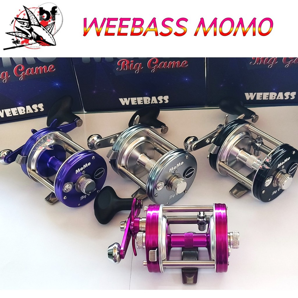 รอกเบทกลม Weebass MoMo Big game All New 2024 ลูกปืน สแตนเลส 5 ตลับ รอบ 5.3.1 พลังเบรคสูง ถึง 9.5 ...