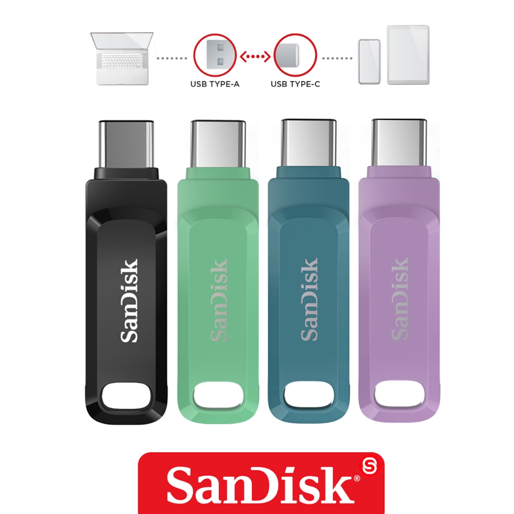 SANDISK ULTRA DUAL DRIVE GO USB TYPE-C 64GB 128GB 256GB (SDDDC3 ...